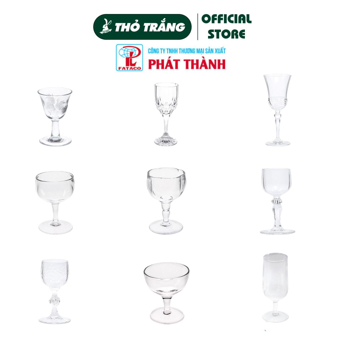Ly Rượu Nhựa Trong Acrylic Cao Cấp Thương Hiệu Fataco
