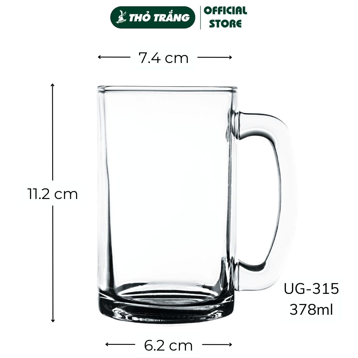 Ly Thủy Tinh Uống Bia Cao Cấp UG-315 Union Glass Nhập Khẩu Thái Lan